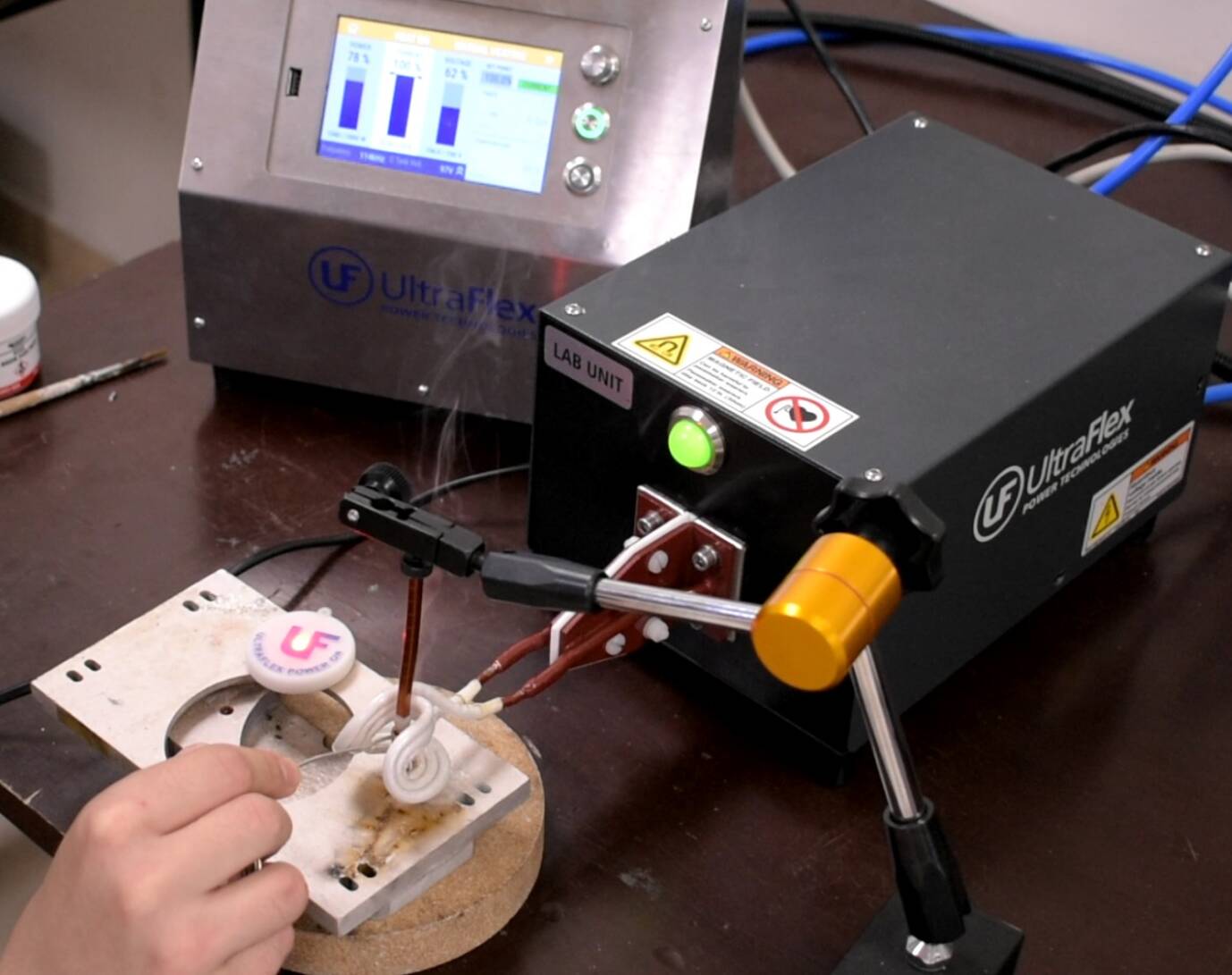 Induction Soldering of Copper tubes and wires - UltraFlex